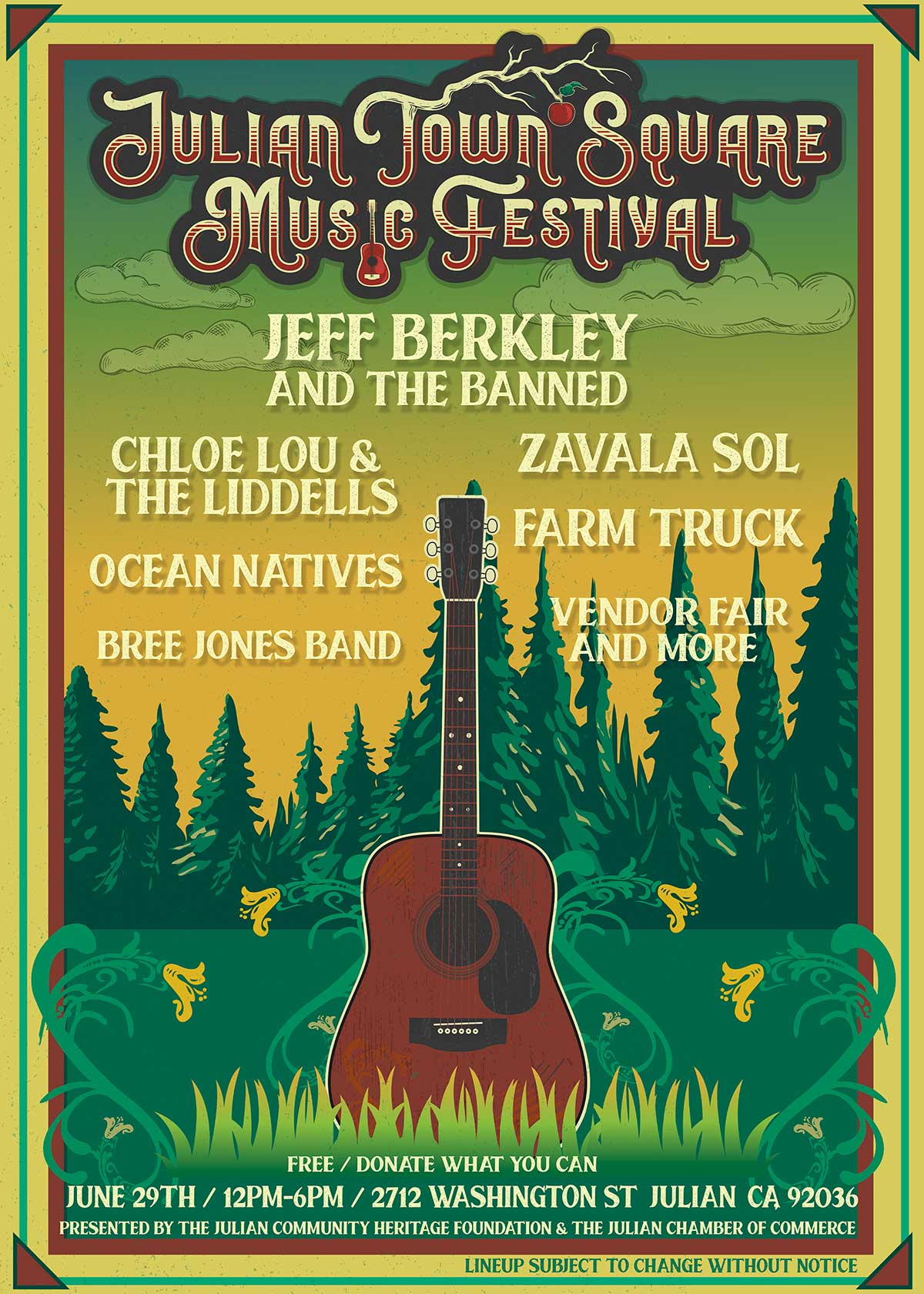 Julian Town Square Music Festival - Julian Community Heritage Foundation